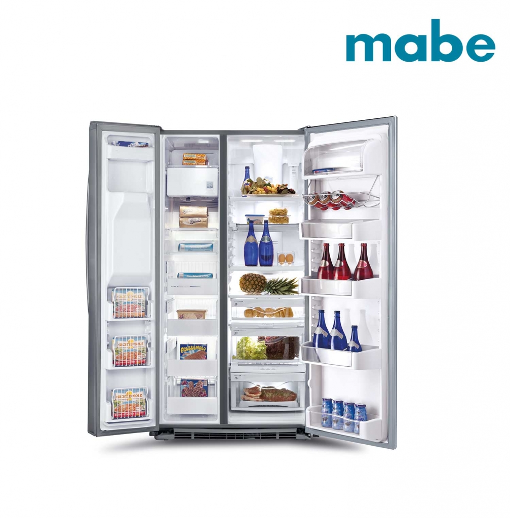 MABE Side by Side Refrigerator 849 Ltr Silver Shop online in qatar